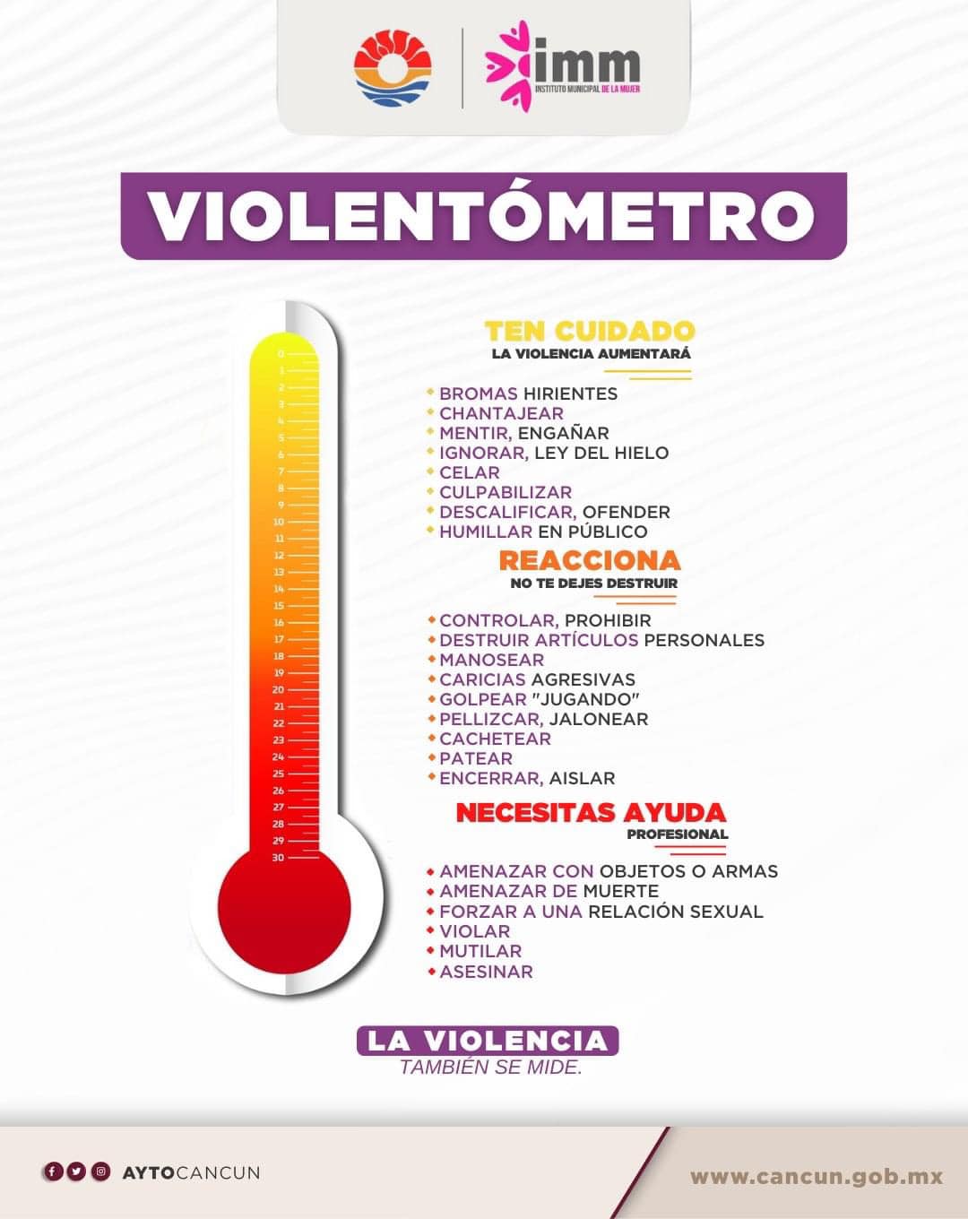 Lanzan campaña para prevenir violencia de género con «El Violentómetro» • Callejo TV